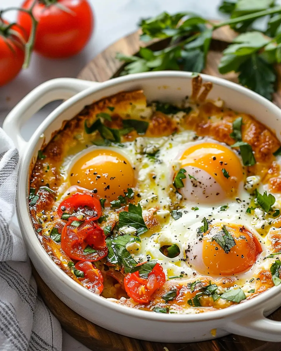baked feta eggs recipe