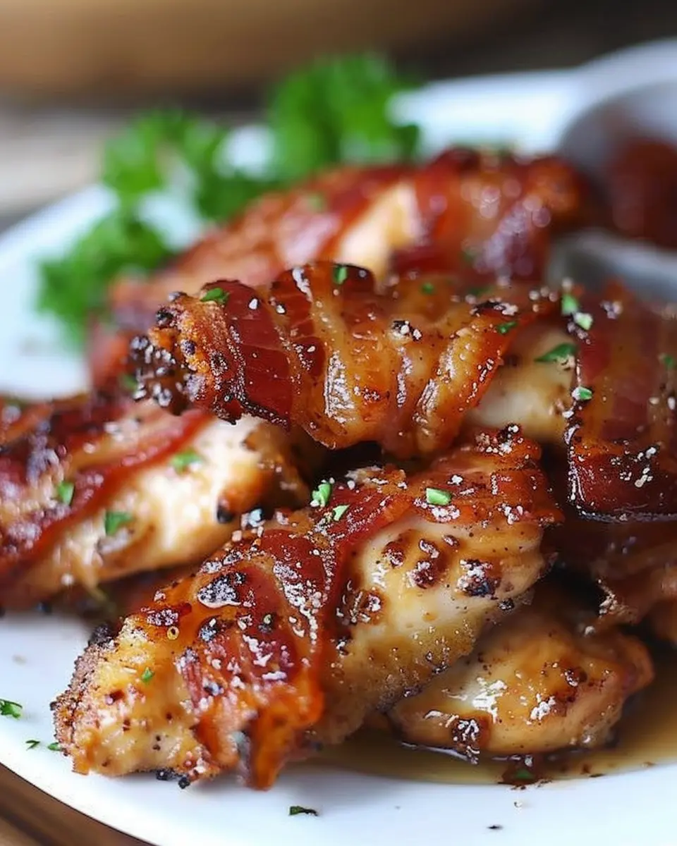 easy homemade bacon brown sugar chicken tenders