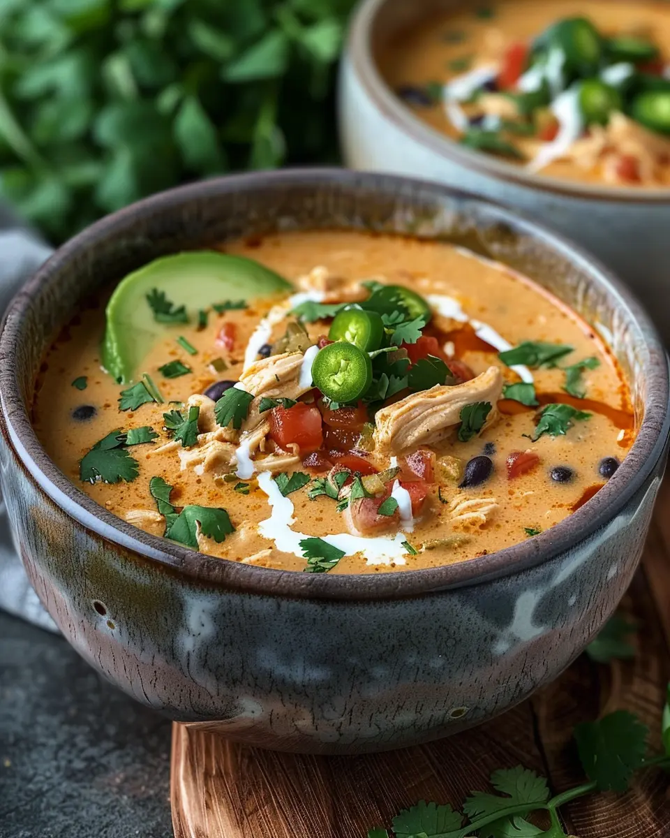 creamy chicken enchilada soup