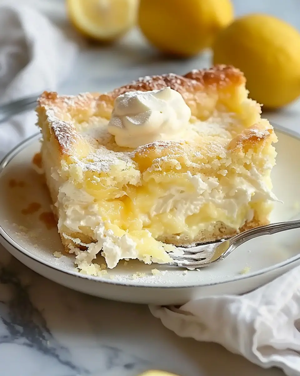 lemon cream cheese dump cake