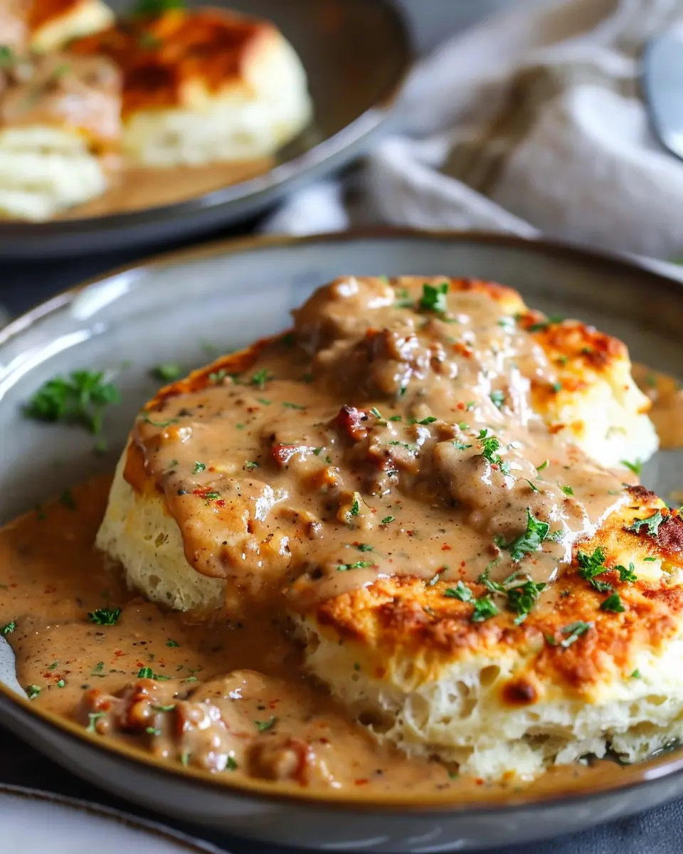 biscuits and chorizo gravy